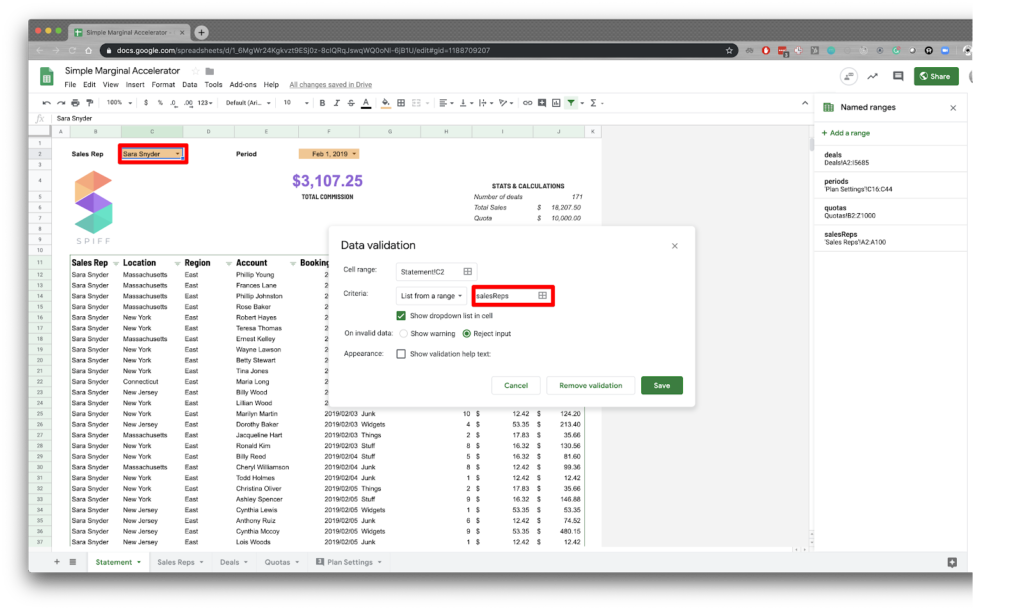 How to Calculate Sales Commission in Excel: Marginal Accelerators | Spiff
