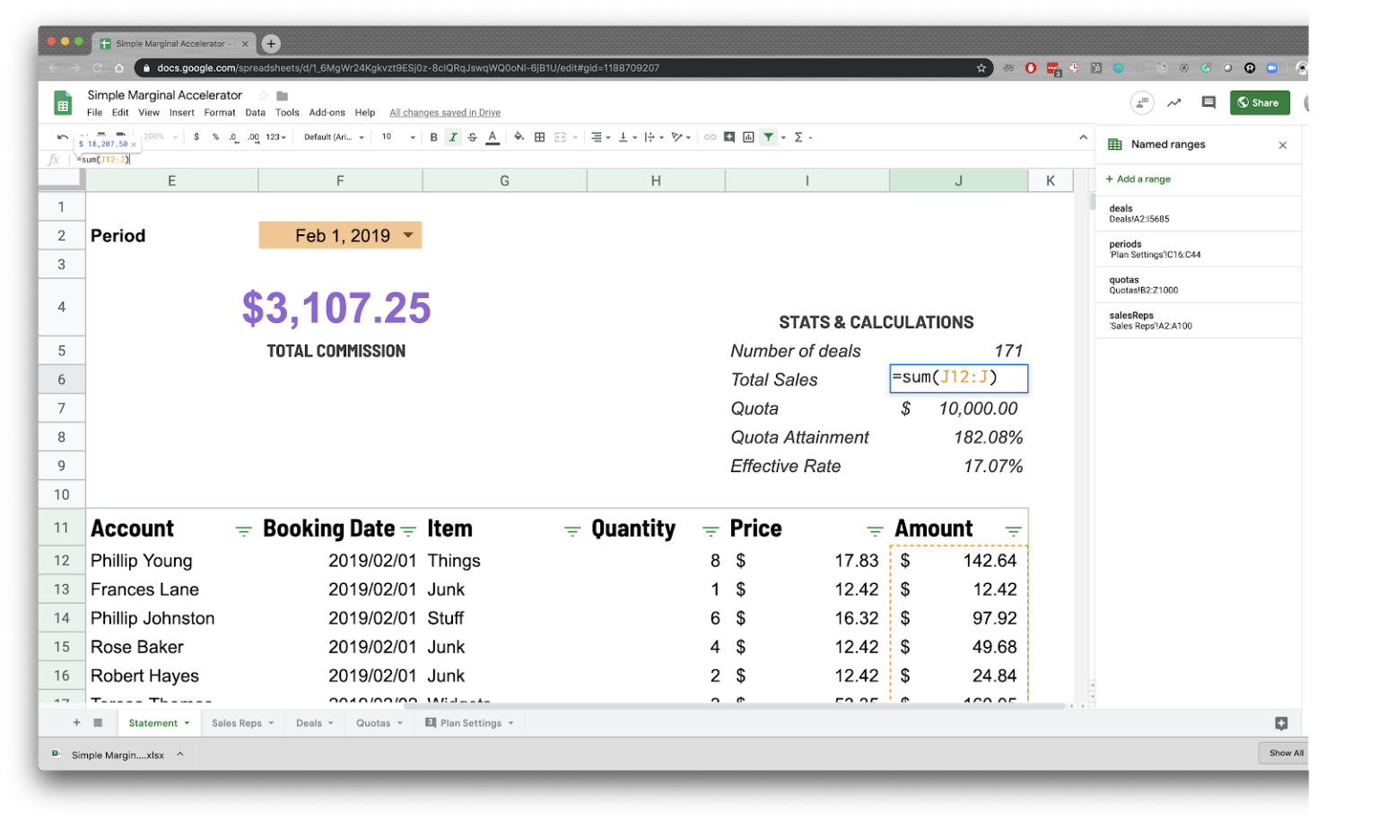 How to Calculate Sales Commission in Excel: Marginal Accelerators | Spiff